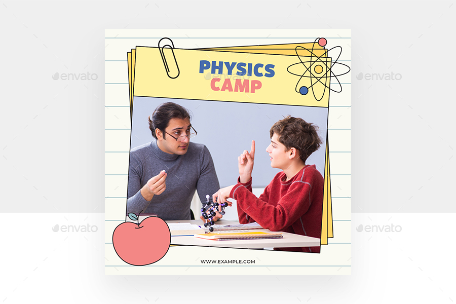 Physics Education Social Media Banner by BrandPacks | GraphicRiver