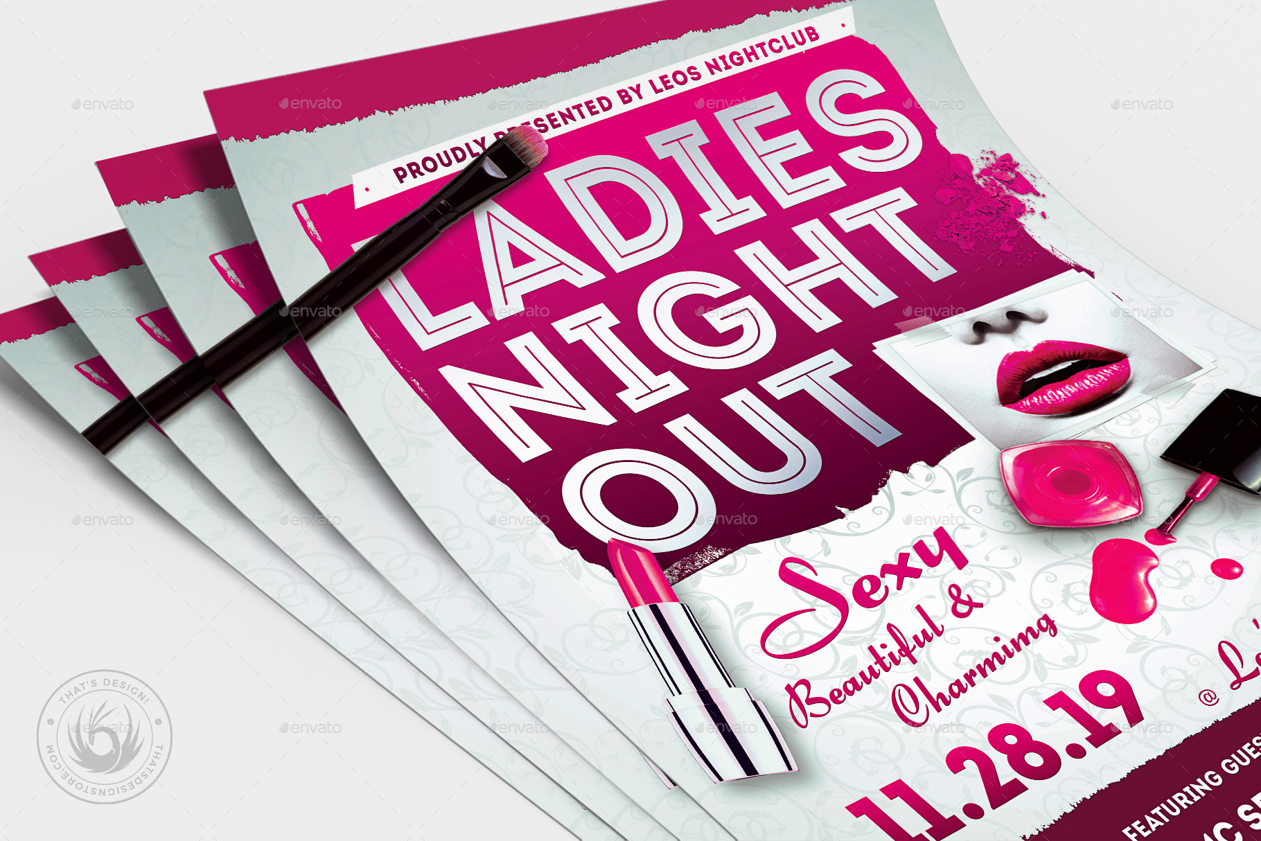 Girls Night Out Flyer Template, Print Templates | GraphicRiver