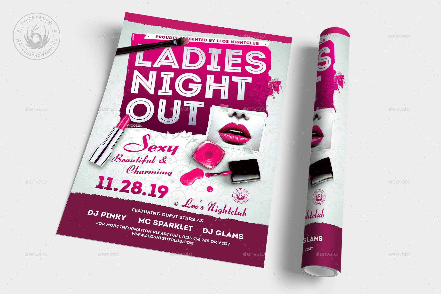 Girls Night Out Flyer Template, Print Templates | GraphicRiver