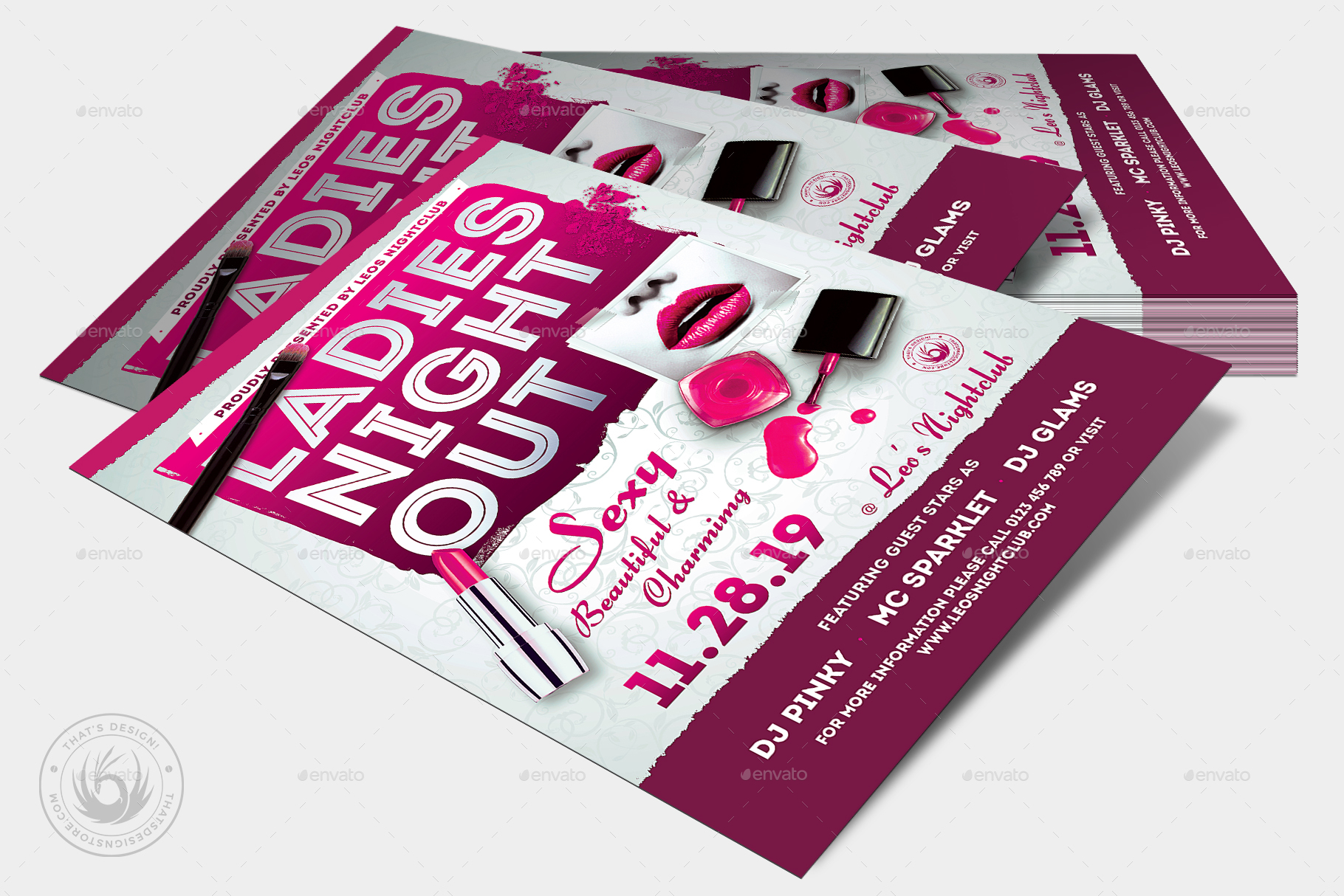 Girls Night Out Flyer Template, Print Templates | GraphicRiver