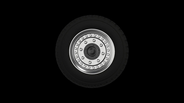 Truck Wheel Spinning, Motion Graphics | VideoHive