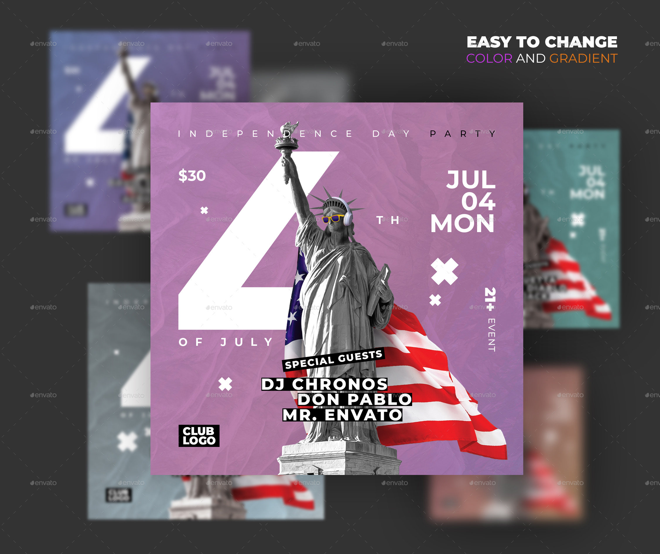 Independence Day Party Flyer, Print Templates | GraphicRiver