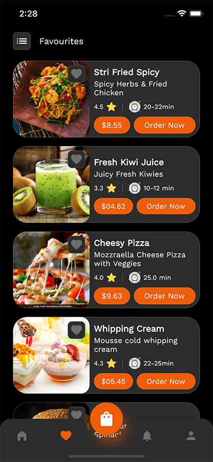 Food Ordering Flutter UI kit by LegacyInfotech | CodeCanyon