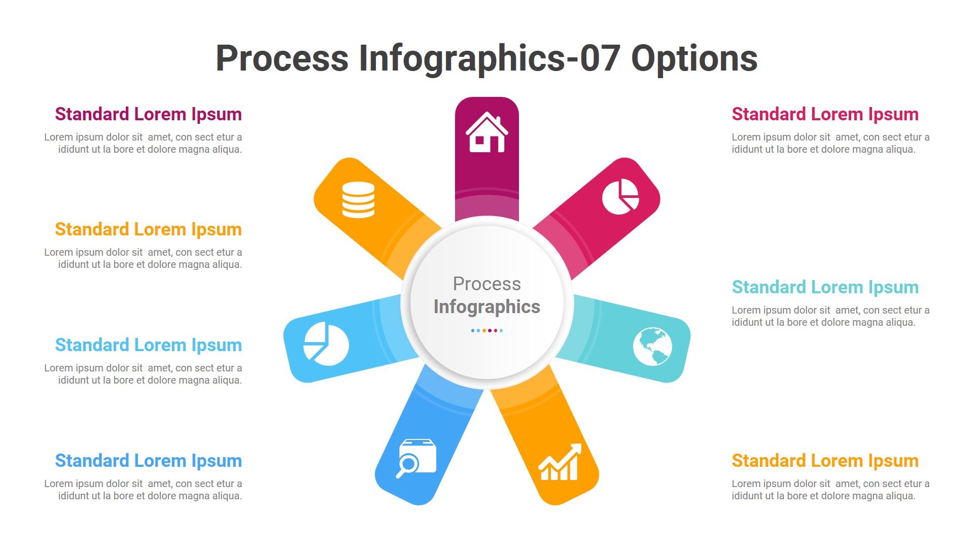 Process Infographics Google Slides Template Diagram, Presentation Templates