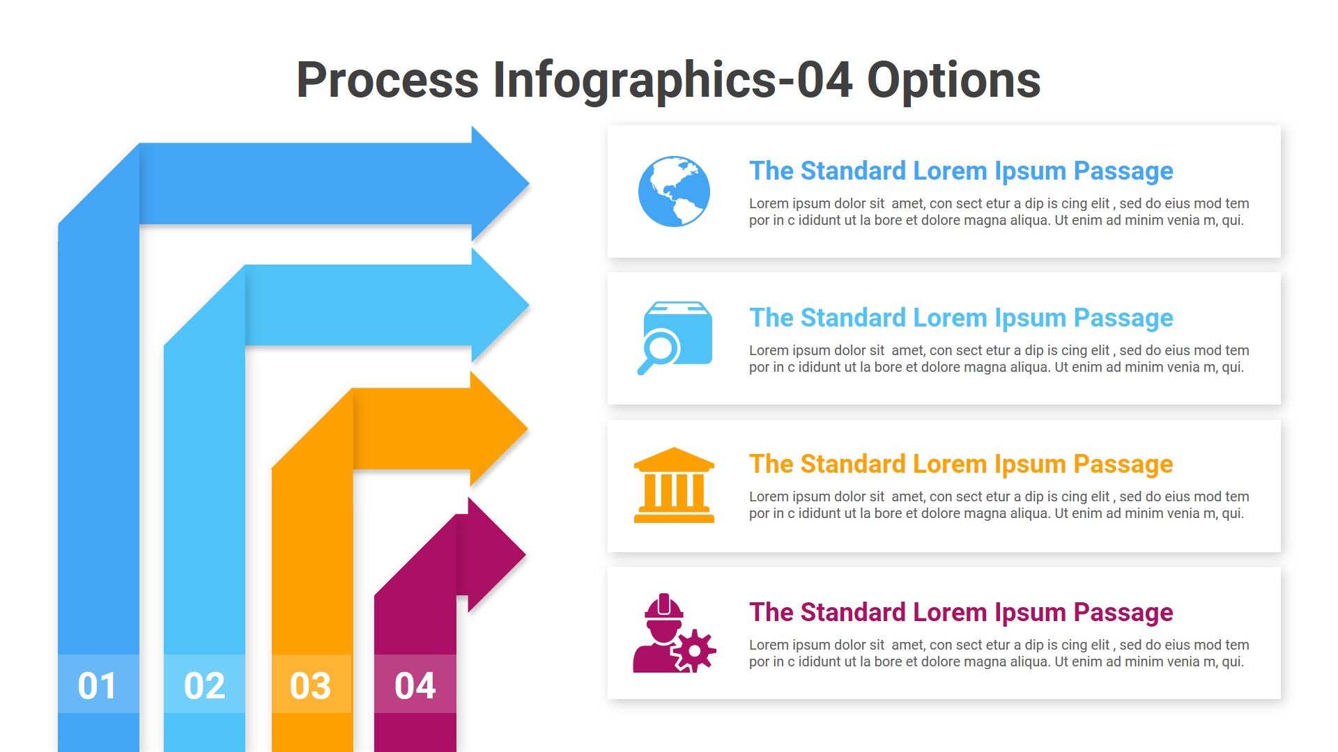 Process Infographics Google Slides Template Diagram, Presentation Templates