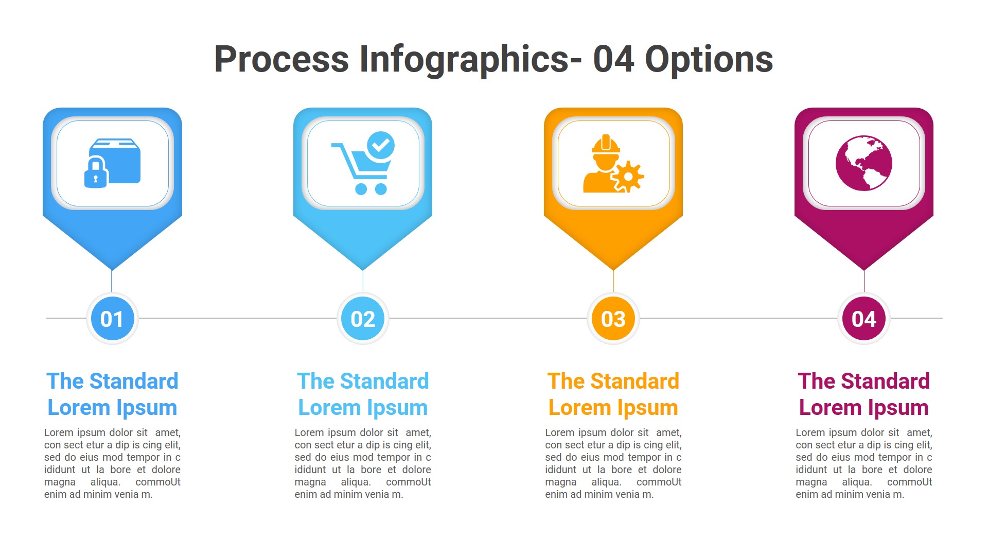 Process Infographics Google Slides Template Diagram, Presentation Templates