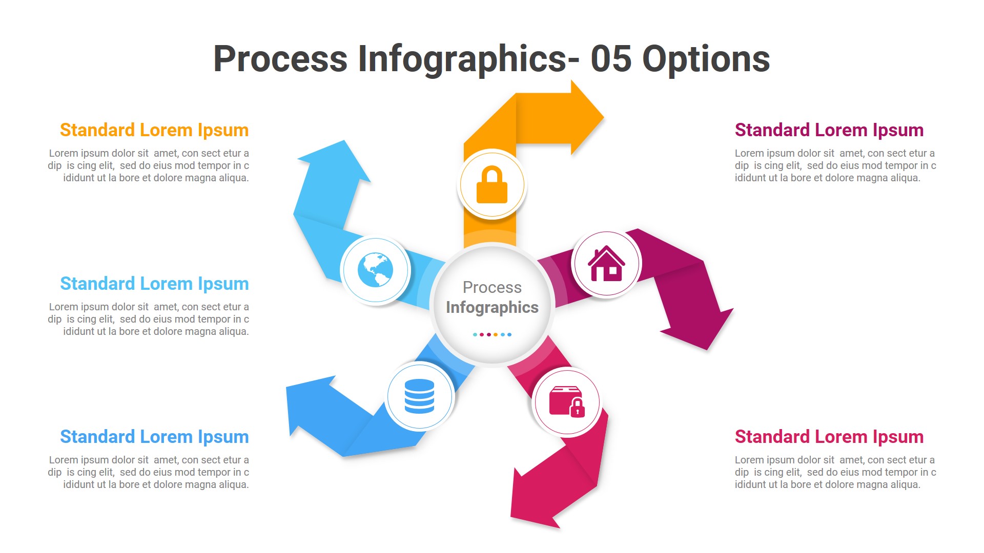 Process Infographics Google Slides Template Diagram, Presentation Templates