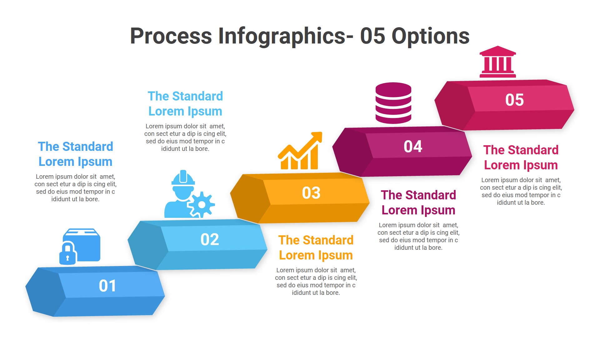 Process Infographics Google Slides Template Diagram, Presentation Templates