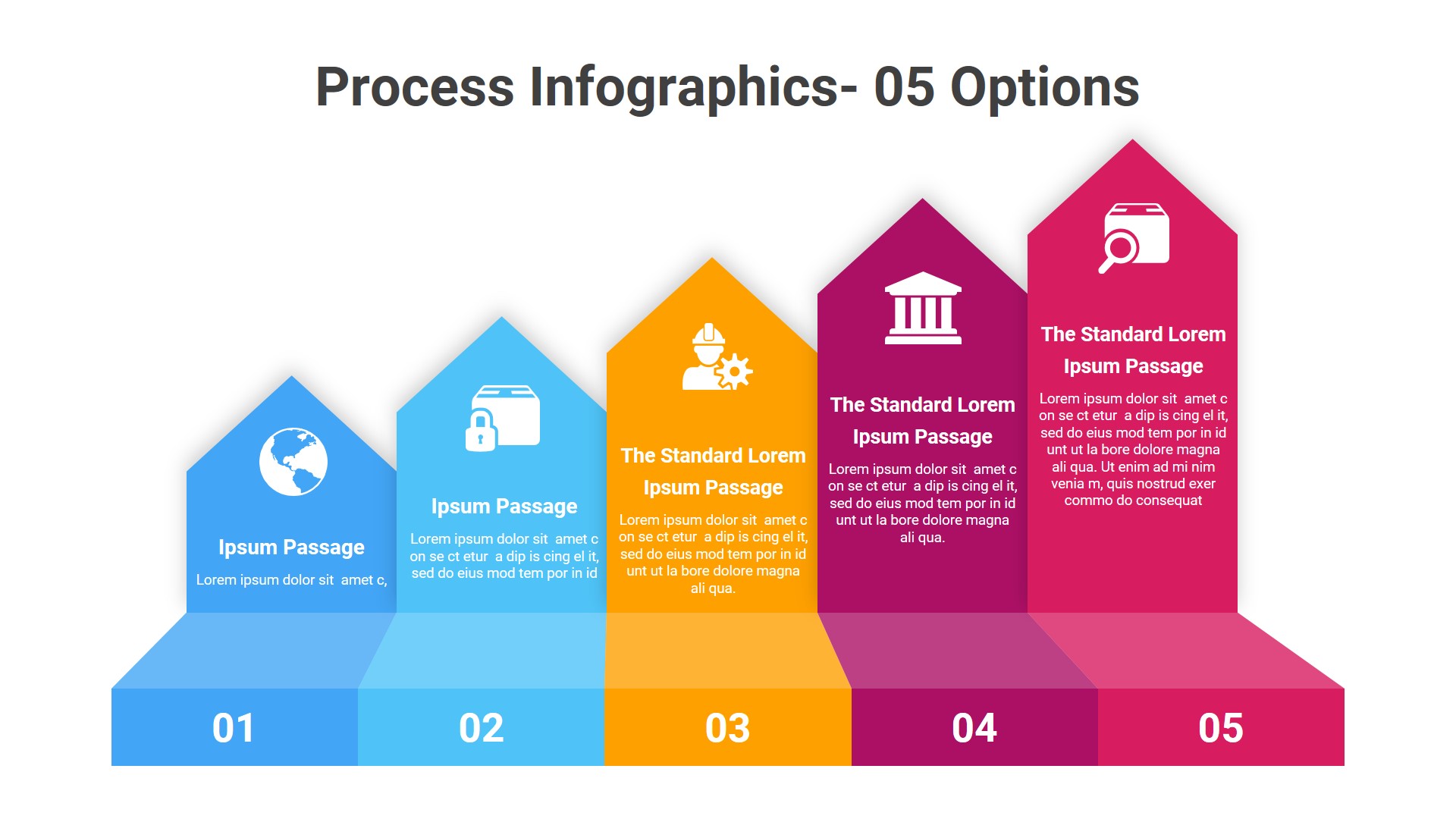 Process Infographics Google Slides Template Diagram, Presentation Templates