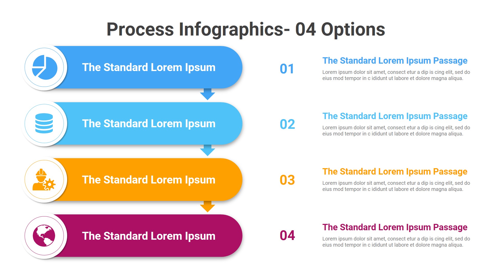 Process Infographics Google Slides Template Diagram, Presentation Templates