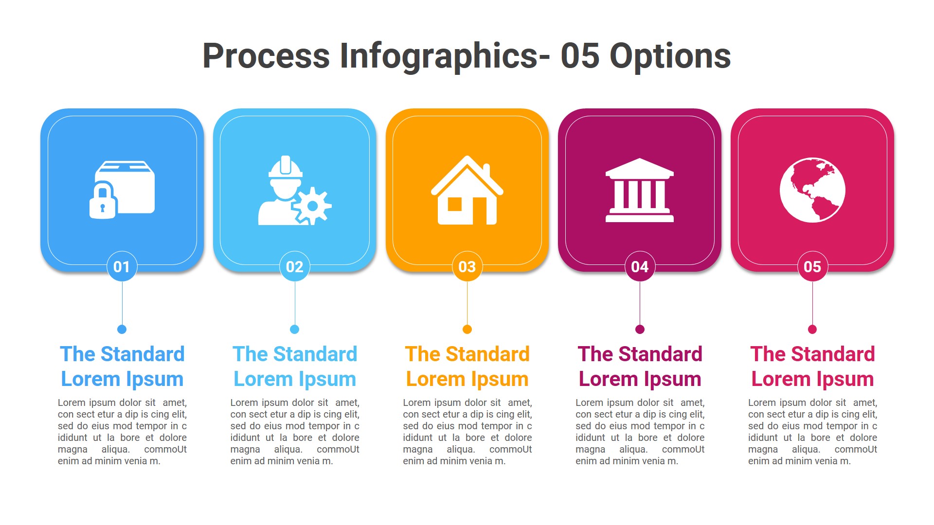 Process Infographics Google Slides Template Diagram, Presentation Templates