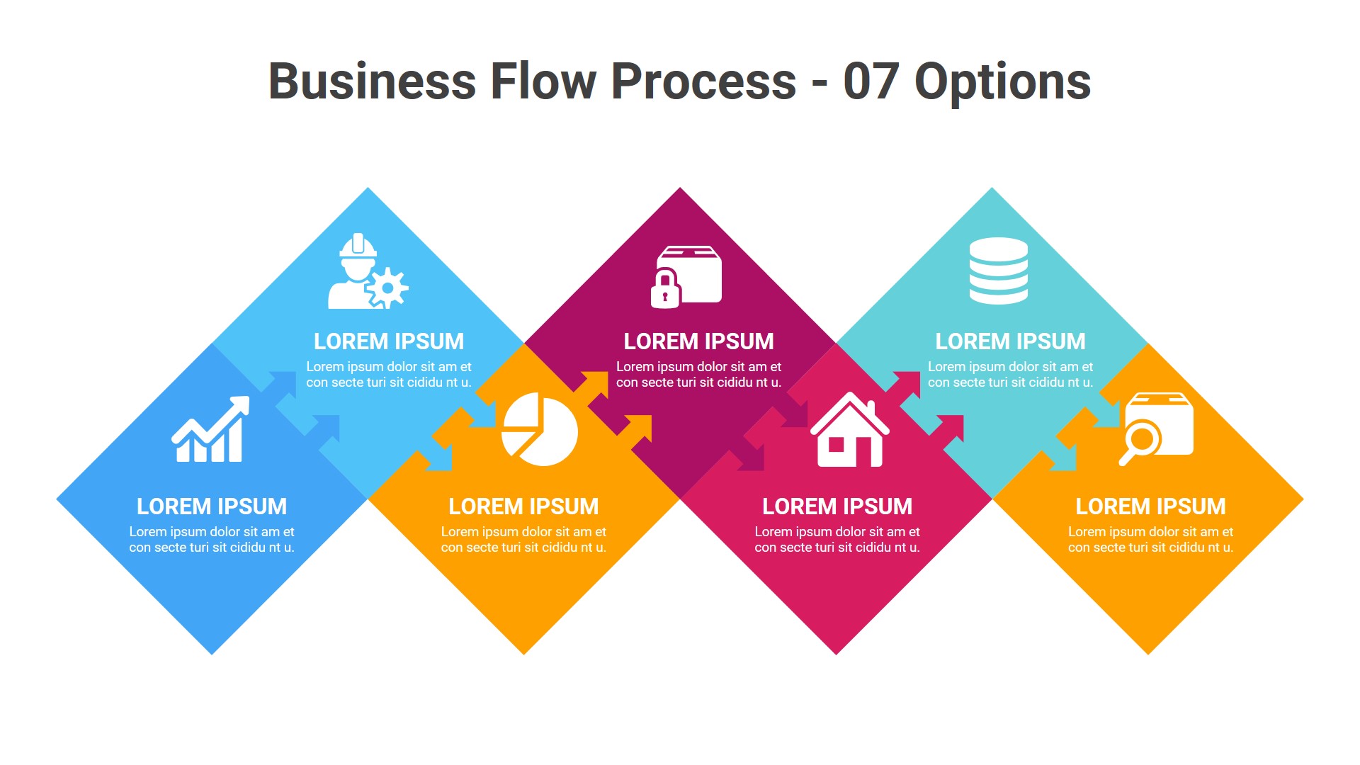 Process Infographics Google Slides Template Diagram, Presentation Templates