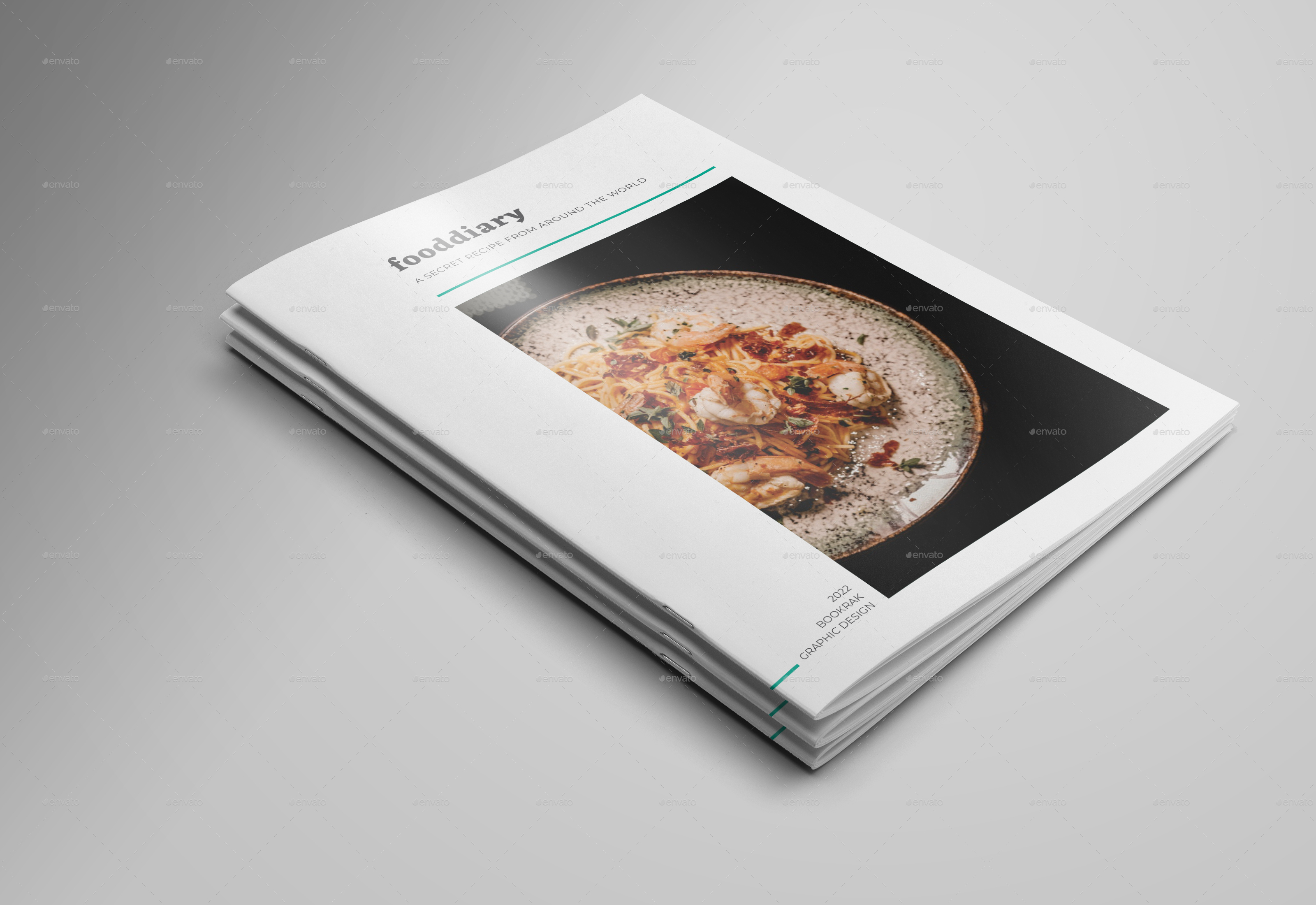 Food Diary - Simple Cookbook, Print Templates | GraphicRiver