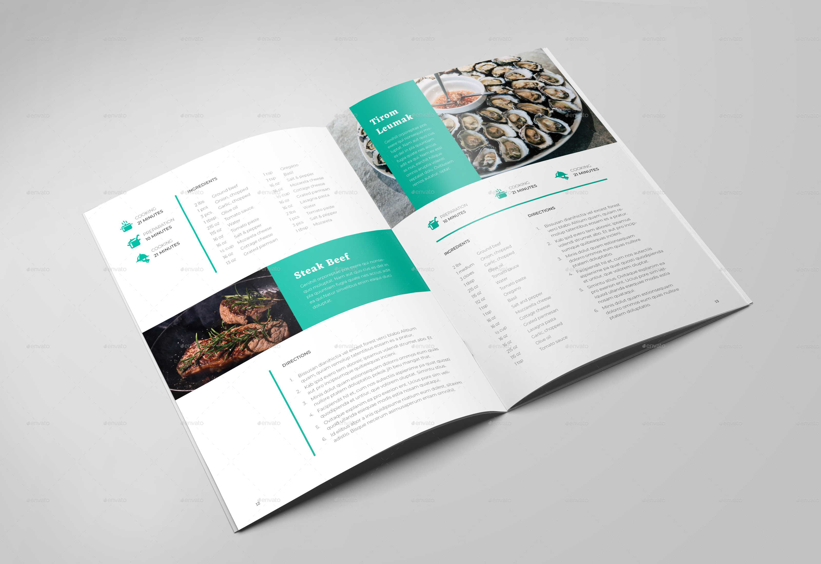 Food Diary - Simple Cookbook, Print Templates | GraphicRiver