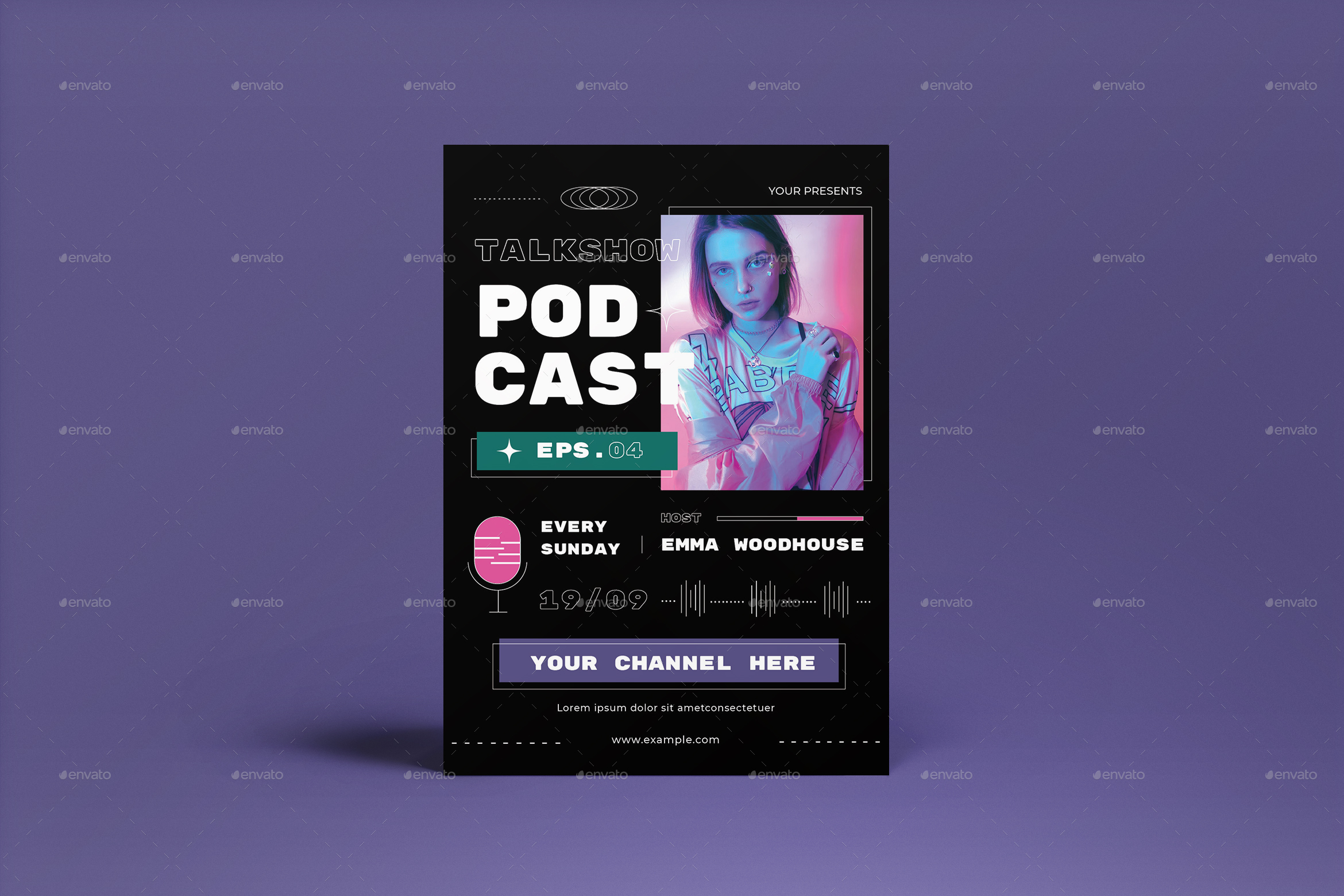 Podcast Flyer, Print Templates | GraphicRiver