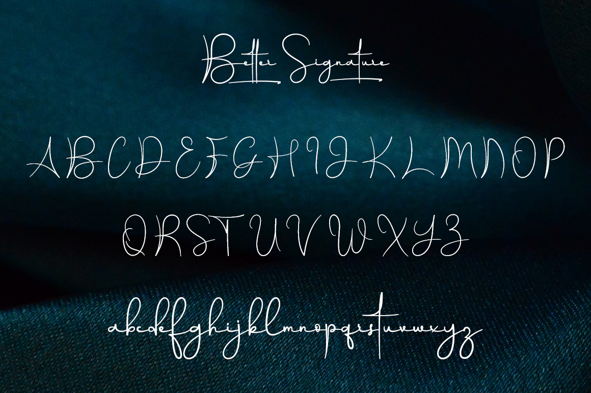 Better Signature, Fonts | GraphicRiver