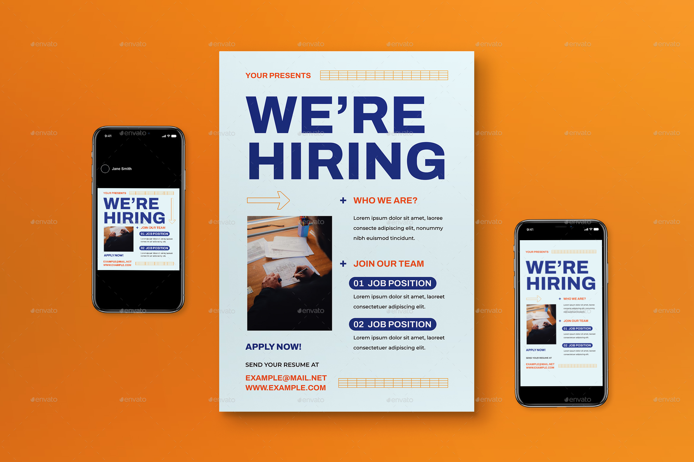 Hiring Flyer Set, Print Templates | GraphicRiver