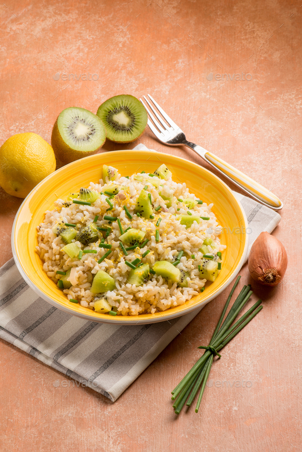 rice with kiwi and chive Stock Photo by MarcoMayer | PhotoDune