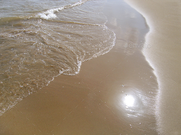wave on sand Stock Photo by didesign | PhotoDune