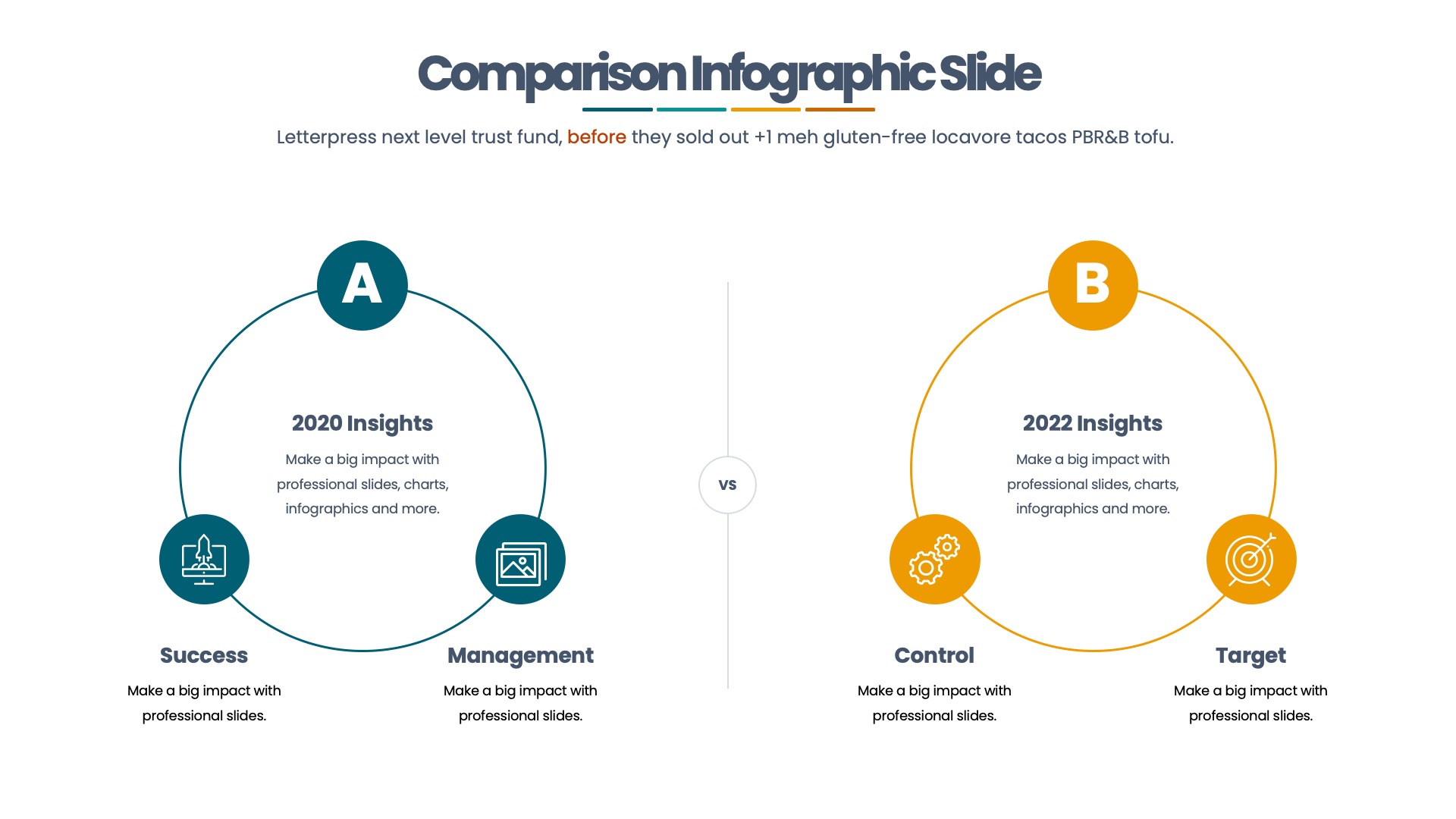 Comparison - PowerPoint Infographics Slides, Presentation Templates