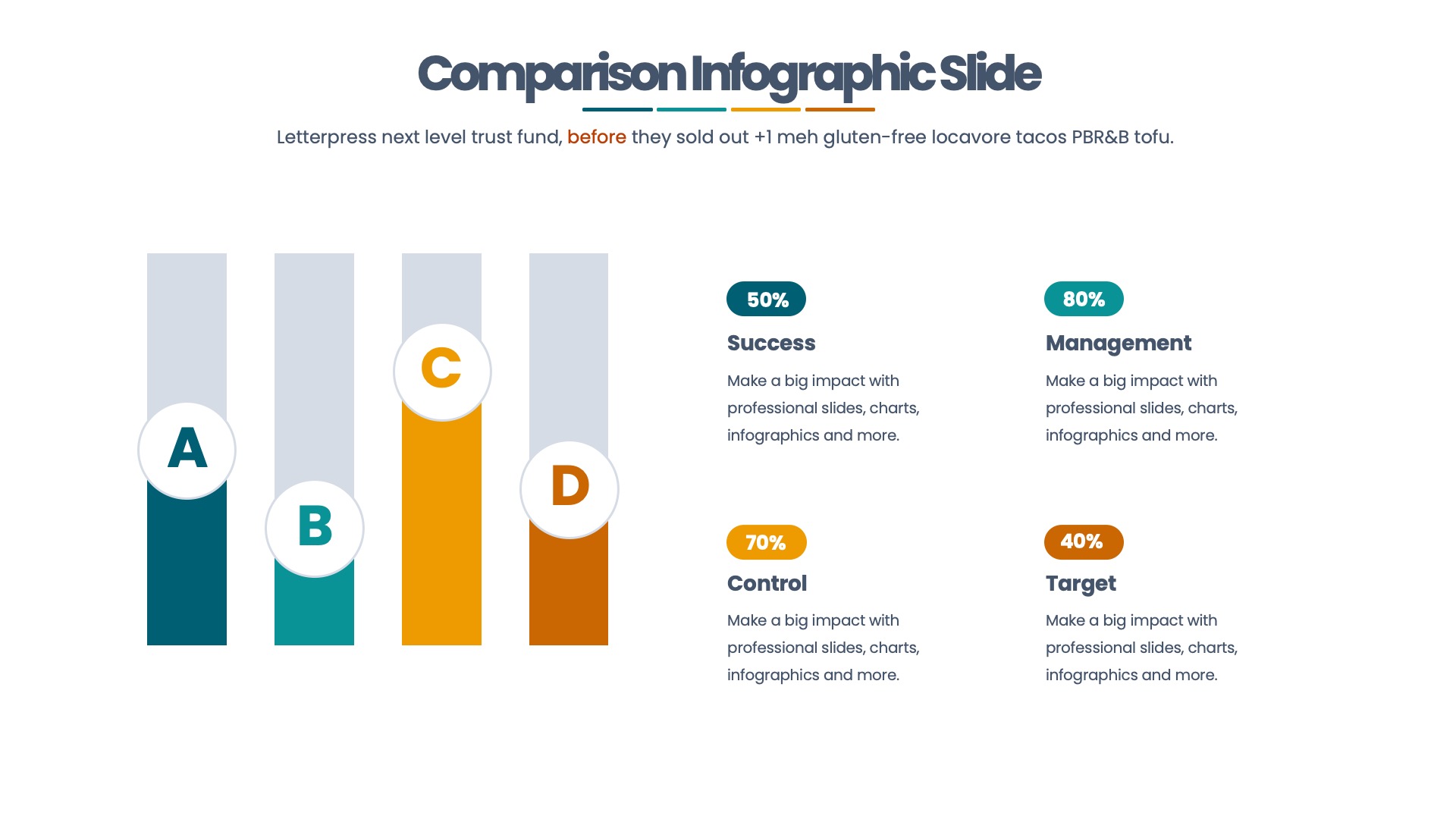 Comparison - PowerPoint Infographics Slides, Presentation Templates