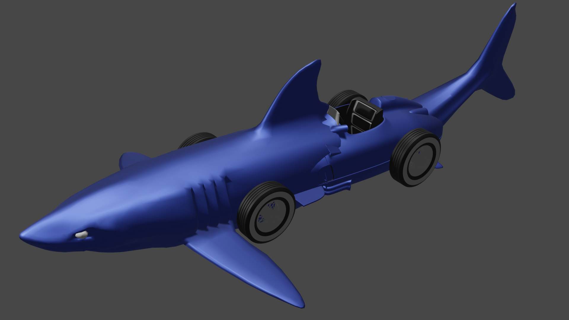 Shark car - Lizzie Fox - Shark car 3d on blender by abdulwahab10101a