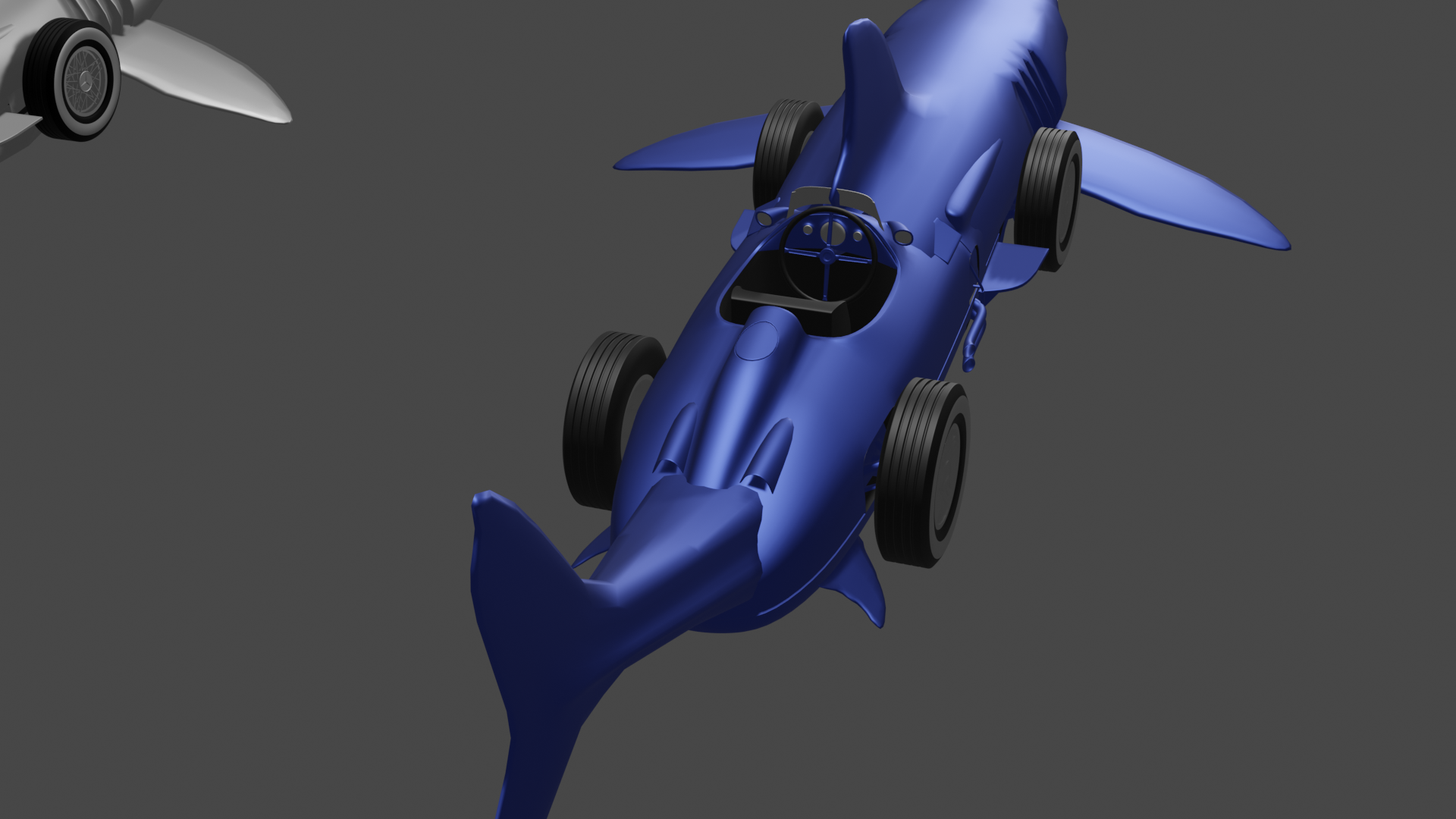 Shark car - Lizzie Fox - Shark car 3d on blender by abdulwahab10101a