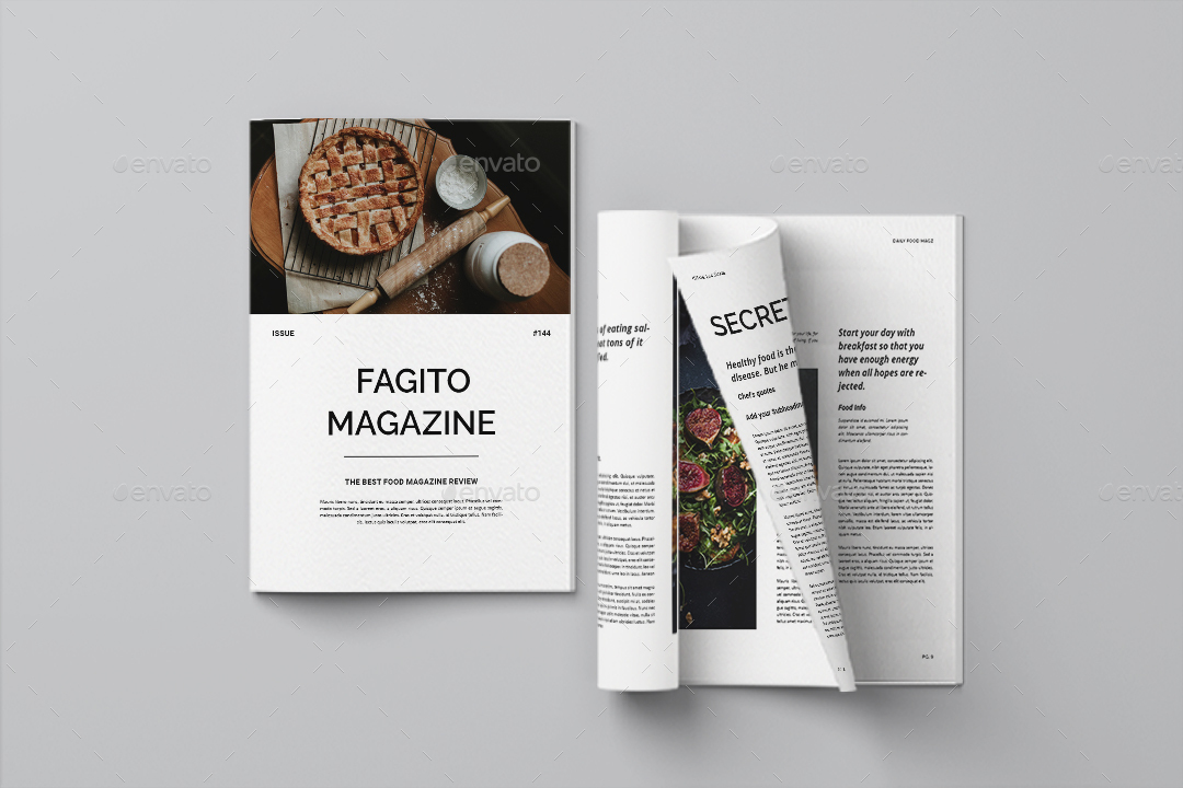 Food Magazine, Print Templates | GraphicRiver