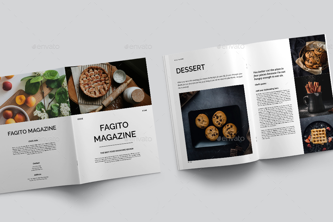 Food Magazine, Print Templates | GraphicRiver