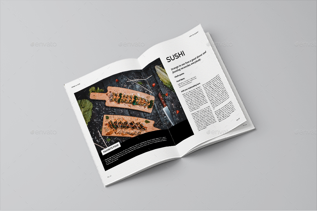 Food Magazine, Print Templates | GraphicRiver