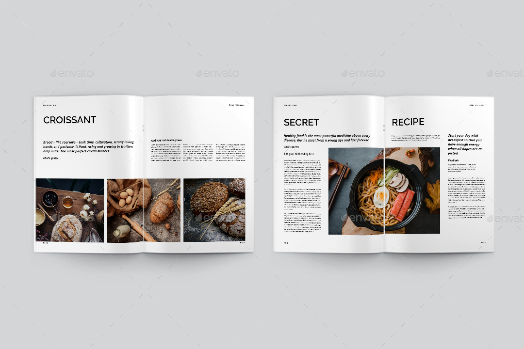 Food Magazine, Print Templates | GraphicRiver