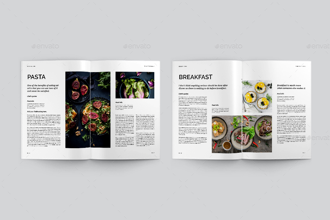 Food Magazine, Print Templates | GraphicRiver