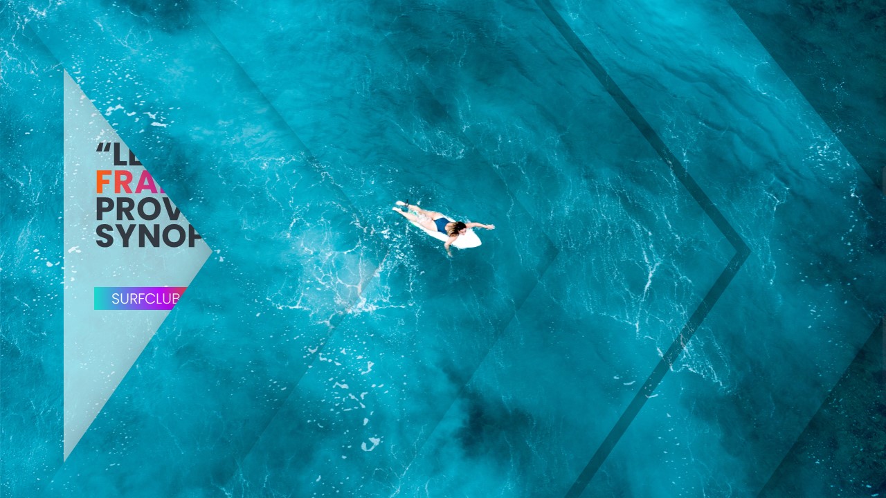 Surf Club Creative Surfing PowerPoint Template, Presentation Templates