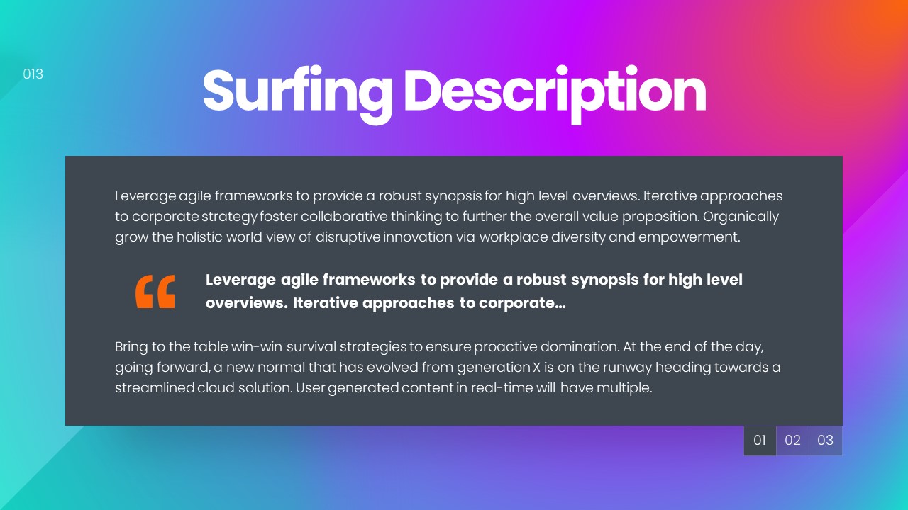 Surf Club Creative Surfing PowerPoint Template, Presentation Templates