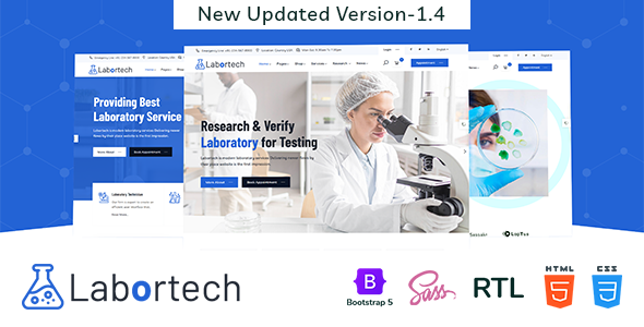 Labortech - Laboratory & Science Research HTML5 Template by ThemeHt