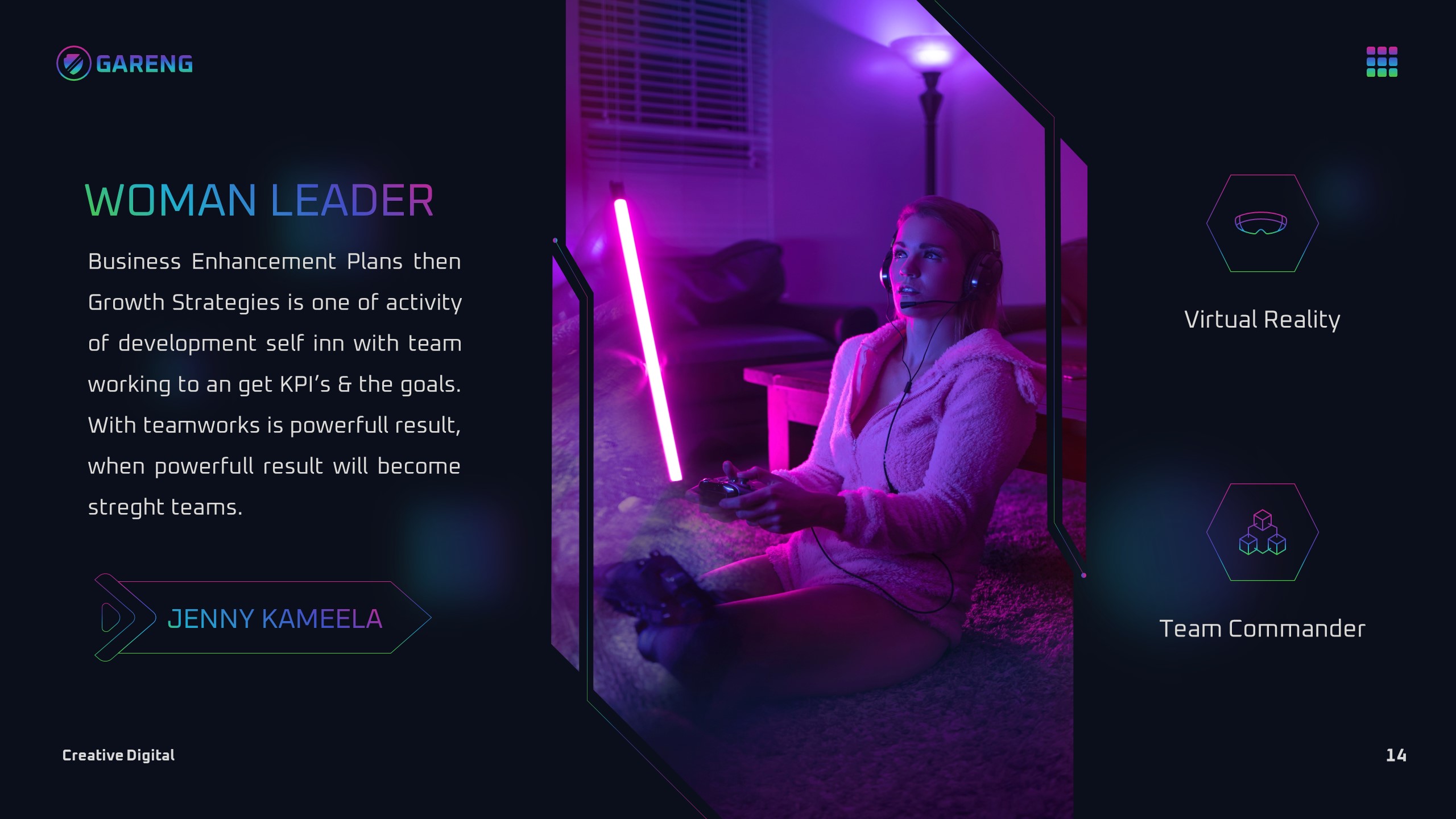 GARENG Metaverse - Esport Gaming & Digital Assets PowerPoint Template ...