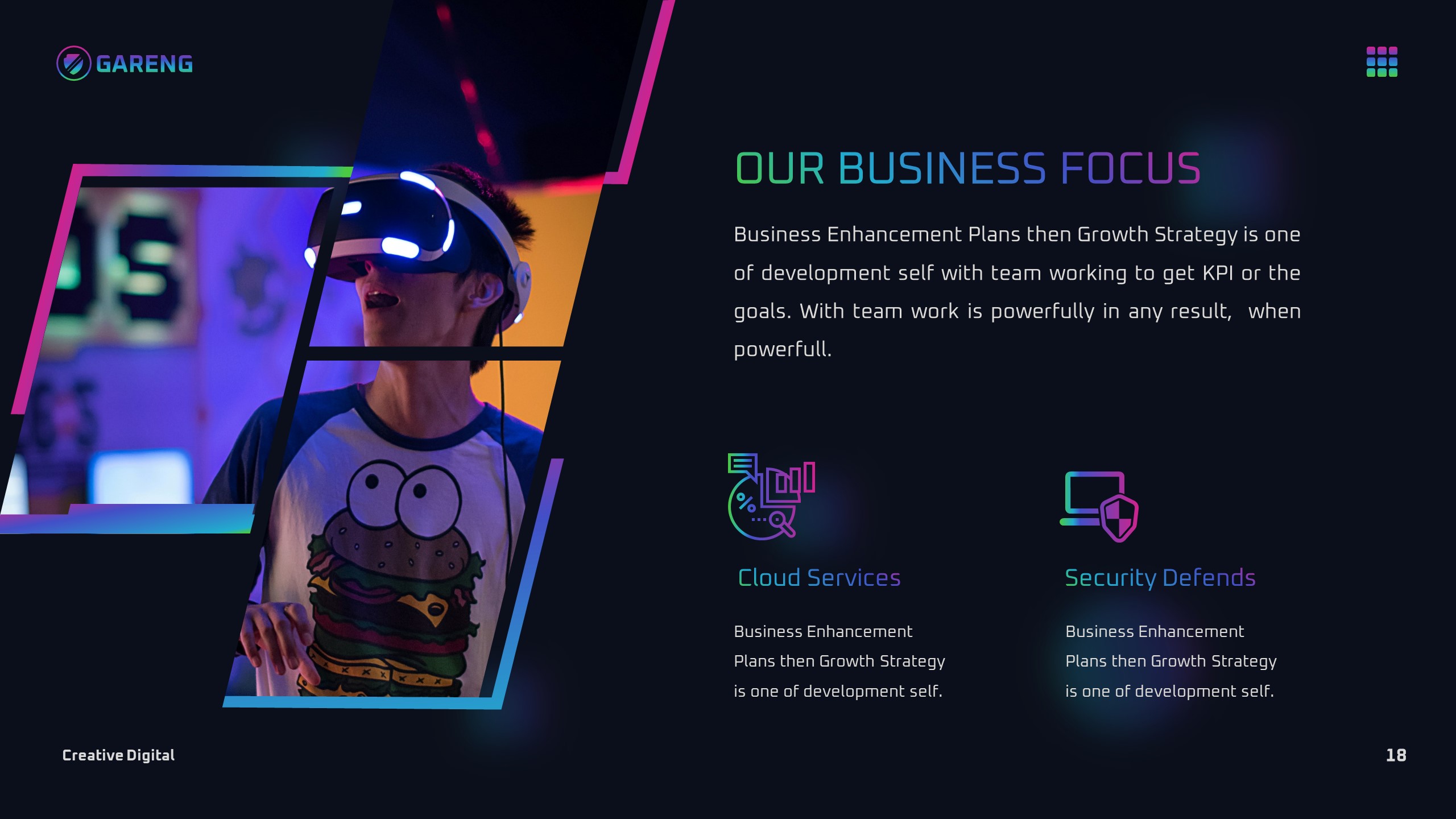GARENG Metaverse - Esport Gaming & Digital Assets PowerPoint Template ...