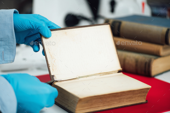Book restoration process Stock Photo by microgen | PhotoDune