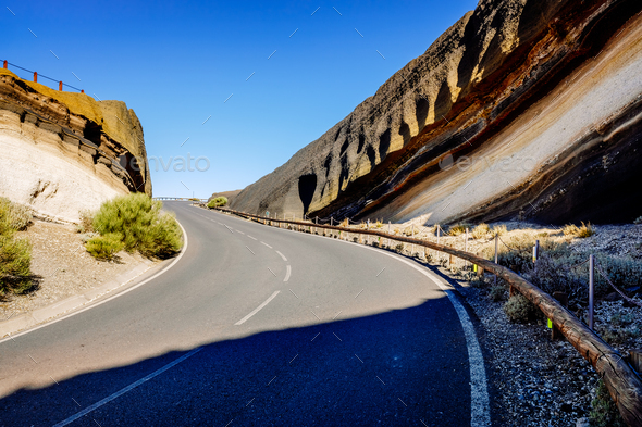 Phonolithic and basaltic geological strata result in beautiful layers ...