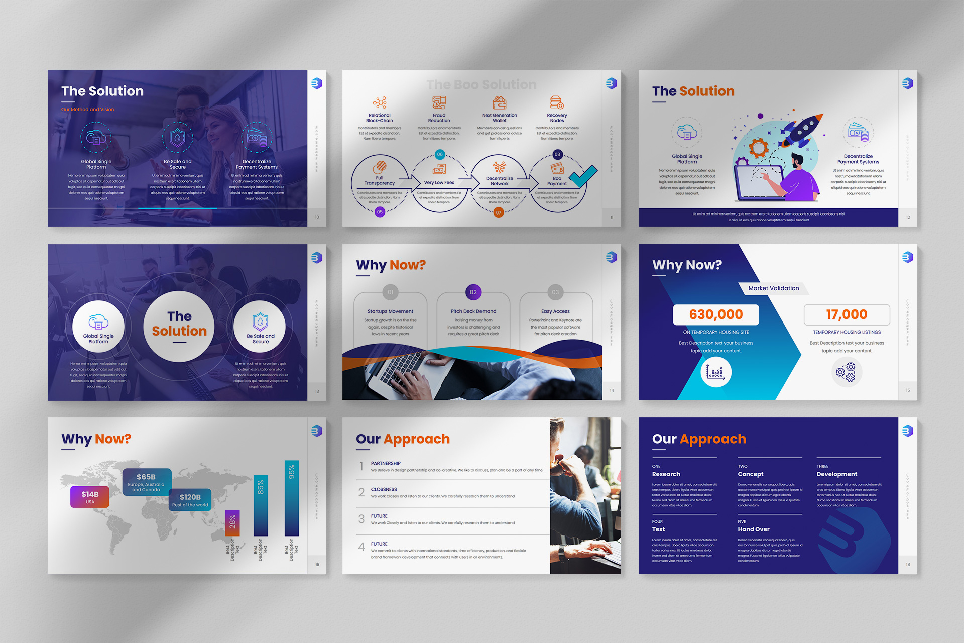 BOO - Pitch Deck PowerPoint Presentation Template, Presentation Templates