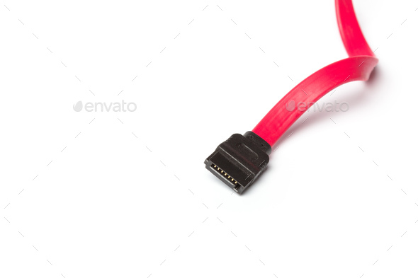 Cable computer bus with plug isolated on white background Stock Photo ...