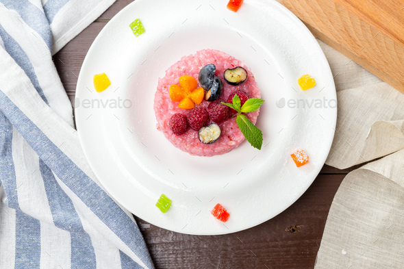 pink mochi japanese sweet rice treat Stock Photo by FabrikaPhoto ...