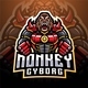 Monkey Cyborg Esport Mascot, Vectors | GraphicRiver