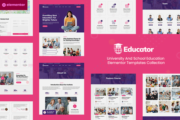 Educator - University & School Education Elementor Template Kit by ...