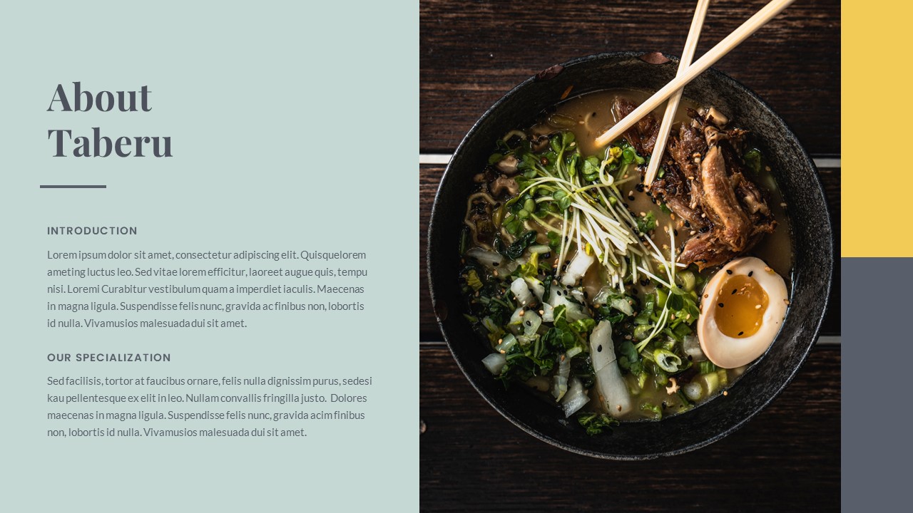 Taberu Food Presentation Template, Presentation Templates | GraphicRiver