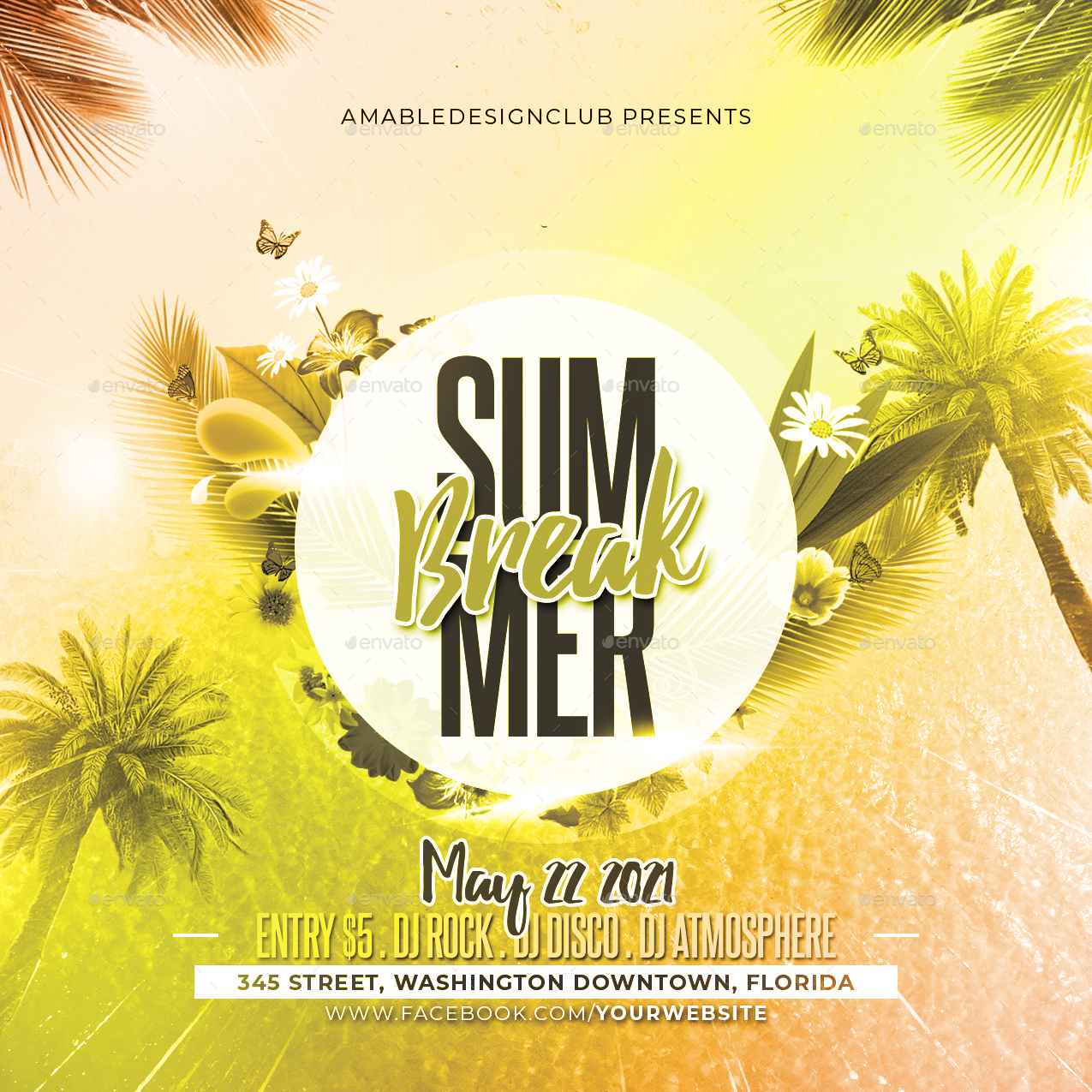 Summer Event Flyer Bundle, Print Templates | GraphicRiver