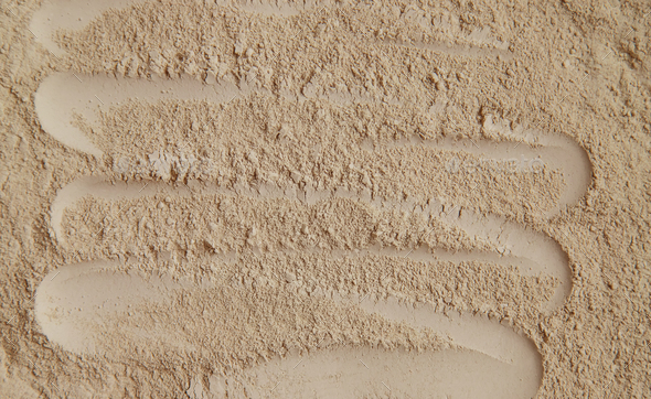 Mask clay powder spa texture for face and body. Selective focus. Stock ...