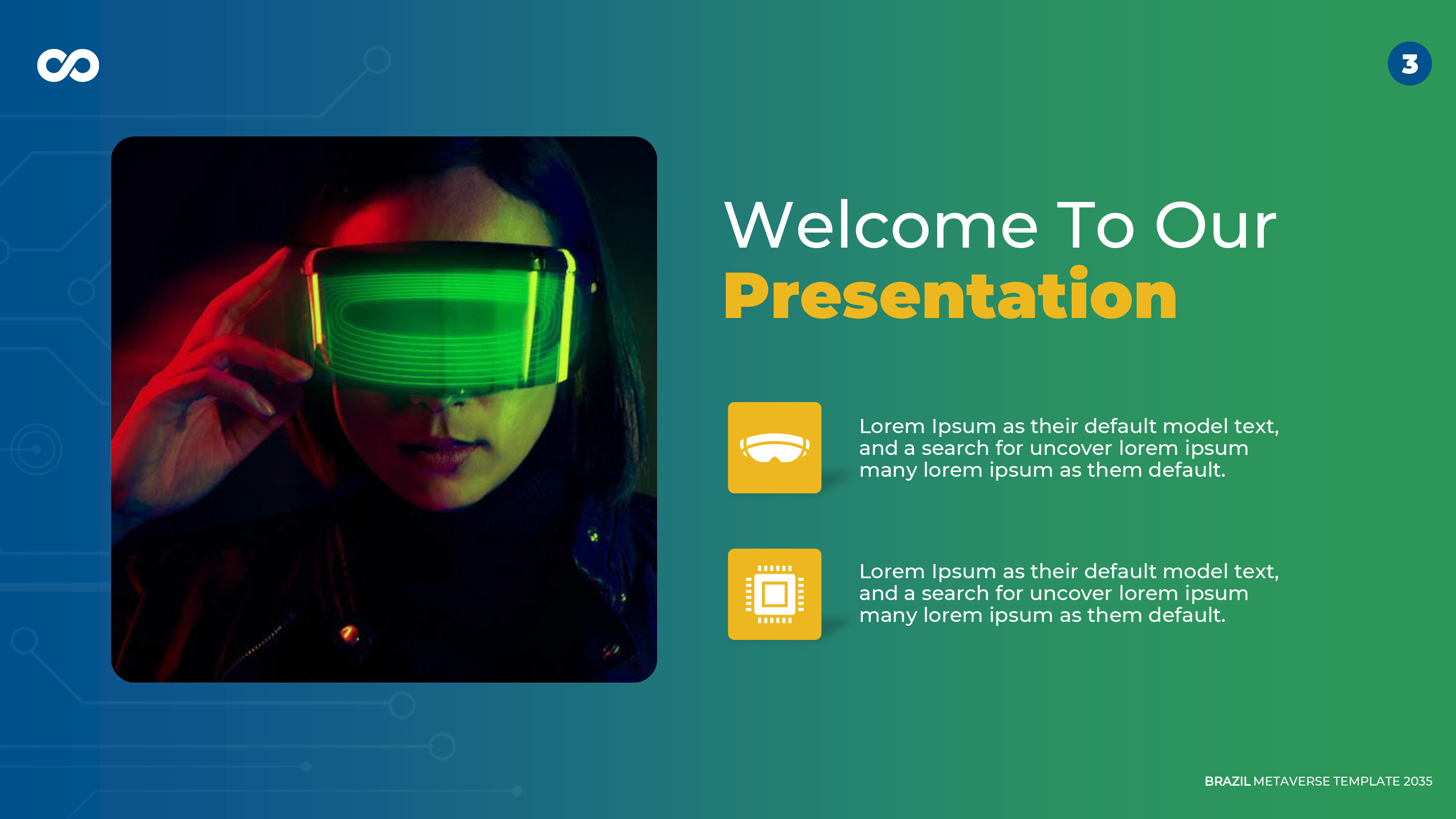 Brazil Metaverse & Virtual Reality Template, Presentation Templates