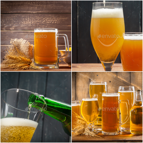 beer collage Stock Photo by FabrikaPhoto | PhotoDune