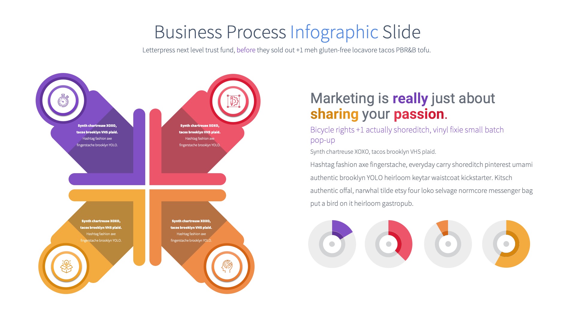 Business Process - Keynote Infographics Slides, Presentation Templates